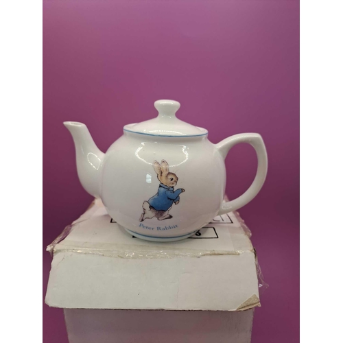 A Beatrix Potter Collectable Teapot Peter Rabbit