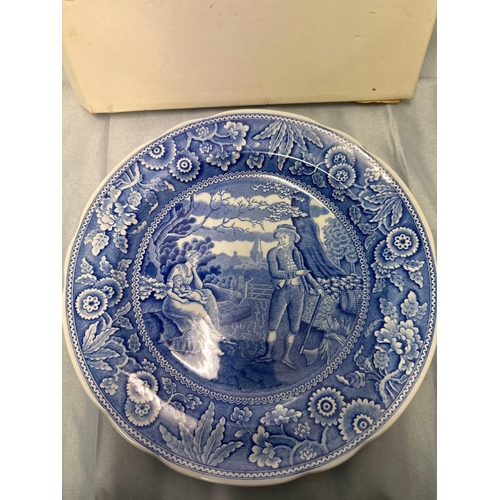A Spode Blue Room Collection Woodman First Introduced 1816 Underglaze ...