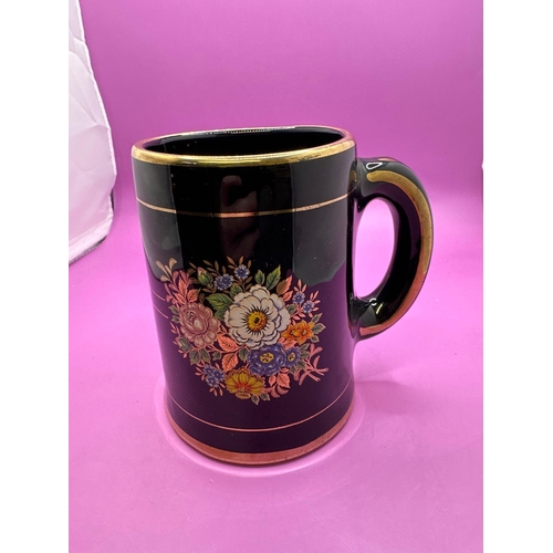 Hand Made In Greece Ceramic Mug In 24K Gold