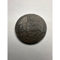 1793 Coventry Elephant And Lady Half Penny
