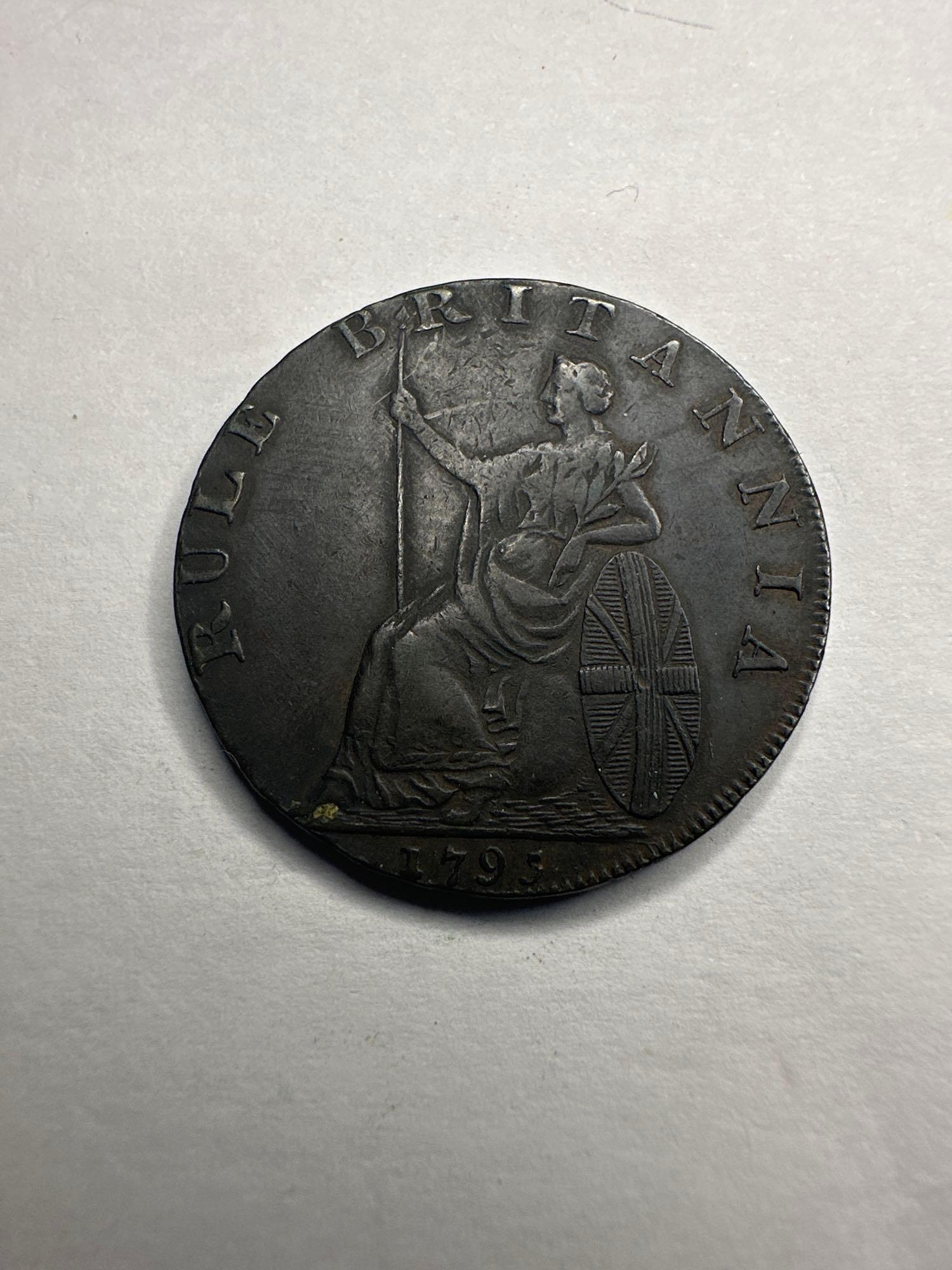 Quite Rare 1795 John Howard Philanthropist Half Penny Token. Rule ...