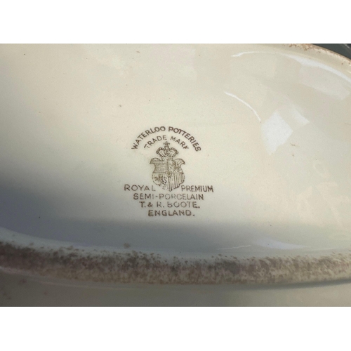 A Pair of Waterloo Potteries, Royal Premium Semi Porcelain white and ...