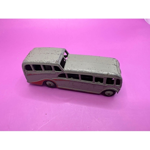 Dinky Toys Unboxed Observation Coach In Grey And Red.