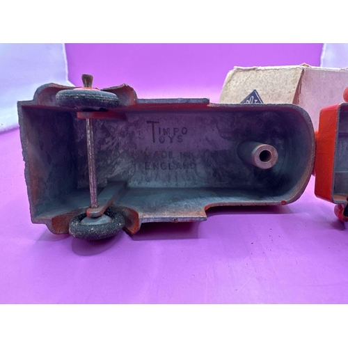 Rare Timpo Articulated Van, with United Daries decales in Red and Black ...