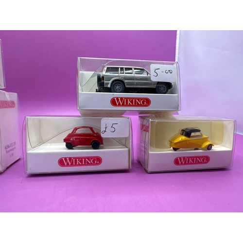 5 X Wiking Vehicles, 1:87 Scale This Lot Includes Bauwagen, 2 X ...