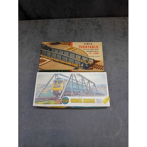 2 x Airfix Models one Turntable and one Girder Bridge both 00 scale.