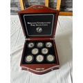 A PURE SILVER Collection of Eight Brilliant Uncirculated silver World ...