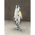 Murano Fish Vase, with blue, red and yellow glass.&