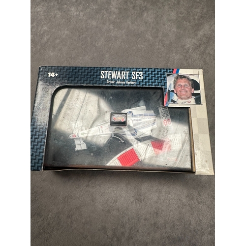 Hot Wheels Racing 1:43 scale Stewart SF3 - Driver Johnny Herbert 24624