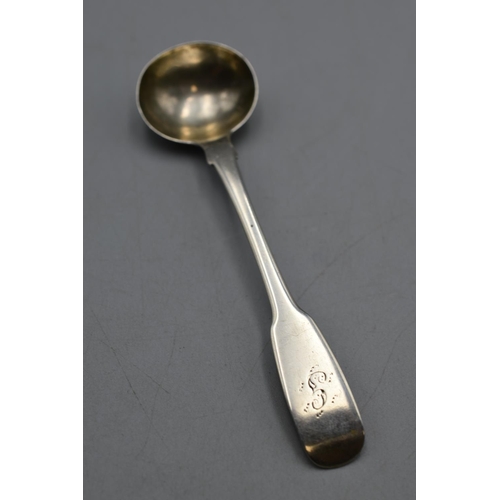 A Hallmarked London Silver Mustard Spoon, Circa 1825.