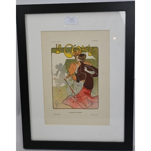 Victor Mignot (Belgian, 1872 - 1944) - 'Le Cenacle', lithograph, c ...