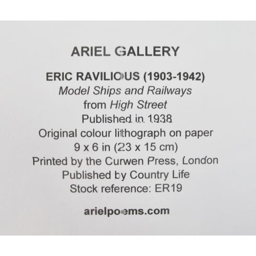 Eric Ravilious (British, 1903 - 1942) - 'Model Ships and Railways ...