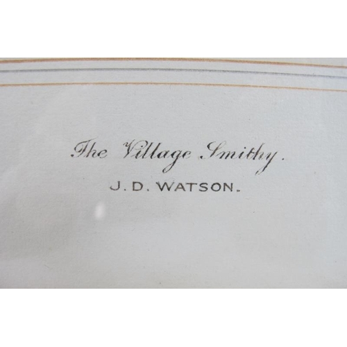 John Dawson Watson RWS RBA (1832-1895) - 'The Village Smithy ...