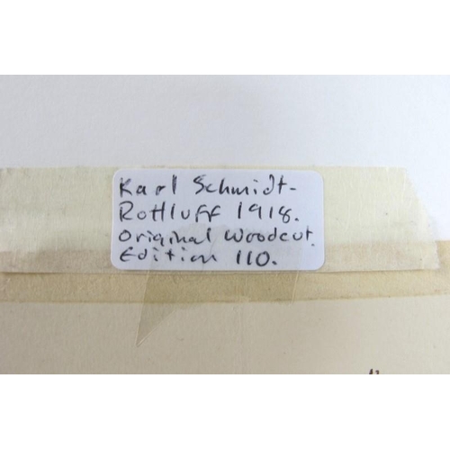 Karl Schmidt - Rottluff (1884-1976) - Original woodcut, c. 1918 ...