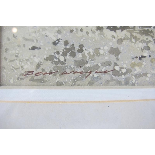 Bert Wright PP RSMA FRSA (The Wapping Group of Artists, b. 1930) - 'Evening haul, Bear, Devon', wate