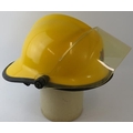 A 1980s British Cairns Metro fire helmet with visor, bearing Kent Fire ...