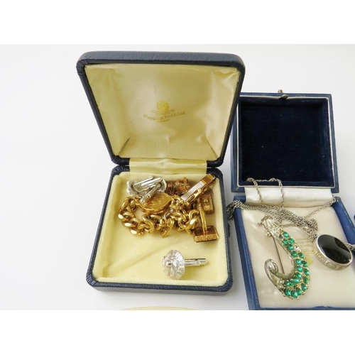 A mixed lot to include an Imperial Service Medal; various chains ...