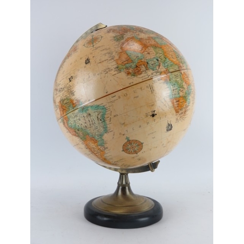 A vintage Replogle ’World Classic Series 12 inch diameter globe.’ 43 cm height. Condition report: Li