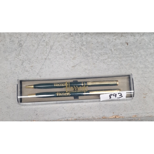 Vintage Harrods Ballpoint pen set