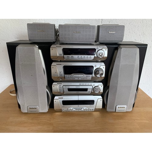 Technics SA-EH780 Separates HiFi with Surround Sound Speakers, Cassette ...