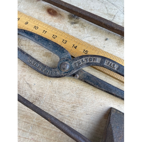 Vintage Tools Inc. Large Bore Manual Drill & Fulton Cast Iron Bunion ...