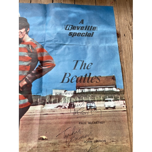 Giant The Beatles 1963 Reveille Special Poster With Classic Weston ...