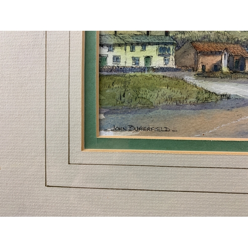 John Butterfield - Two Watercolours - Kettlewell and Ancliffe in ...