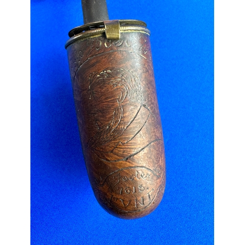 Carved & Decorated Oom-Paul Smoking Pipe, Anglo Saxon War Carving ...