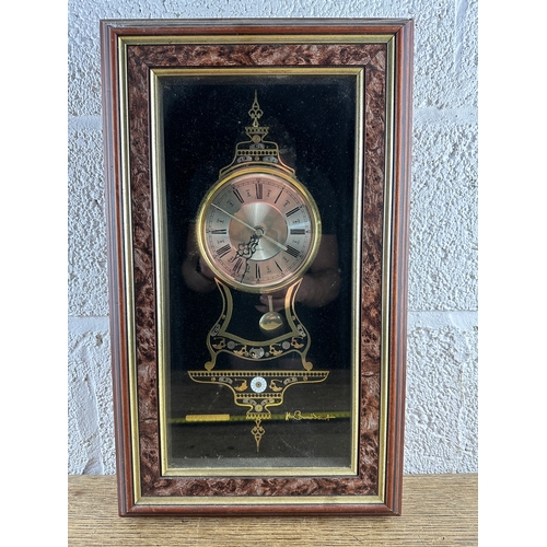 Ken Broadbent Wall Hanging Framed Clock and Collage of Clock Parts