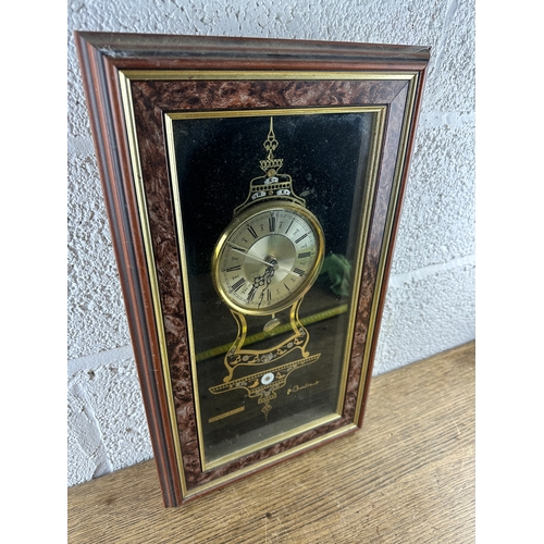 Ken Broadbent Wall Hanging Framed Clock and Collage of Clock Parts