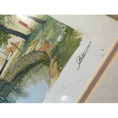 Geoffrey Cowton Print of Brighouse Canal Basin.