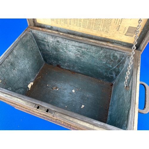 Milners Patent Fire-Proof Portable Safety Deed Box