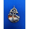 Silver and Enamel Pendant by Pat Cheney. Stamped PPC 925 to Reverse.