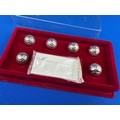 Silver Plated Golf Ball Place Card Holders