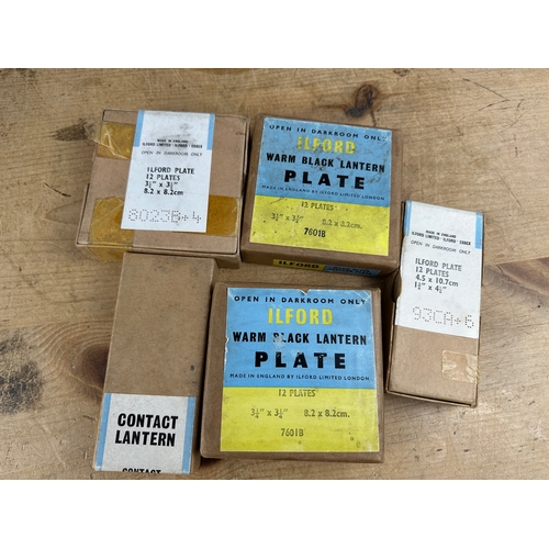 Ilford Warm Black Lantern Plates