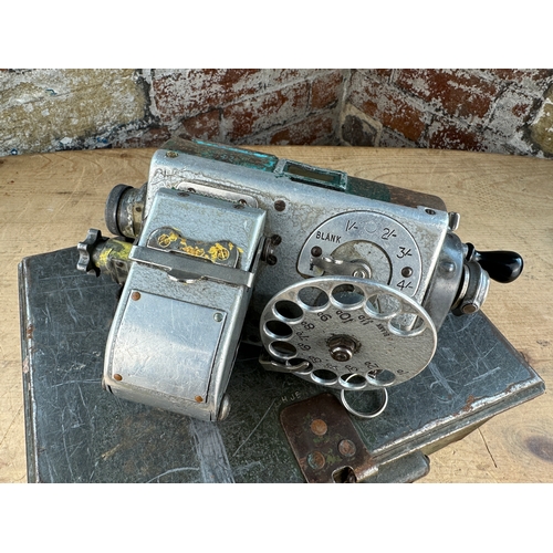 Vintage Bus Conductors Ticket Machine & Metal Carry Case