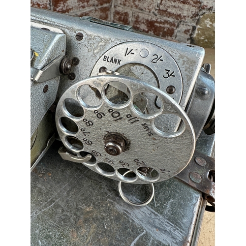 Vintage Bus Conductors Ticket Machine & Metal Carry Case