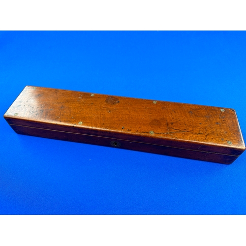 Part Set of Antique Stanley Engine Divided Draughtsman Rulers