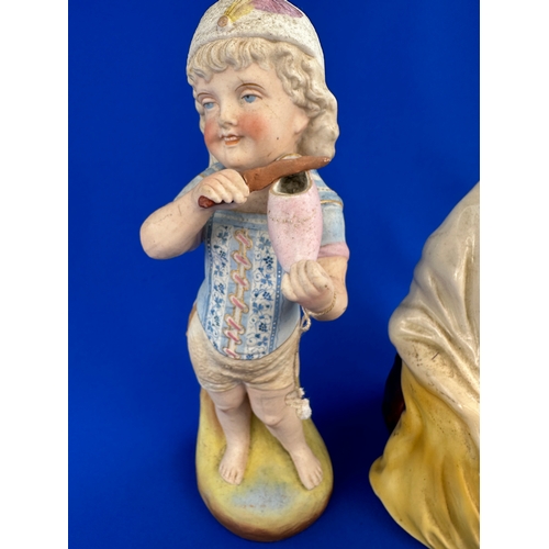 Trio of Vintage Ceramic Figures