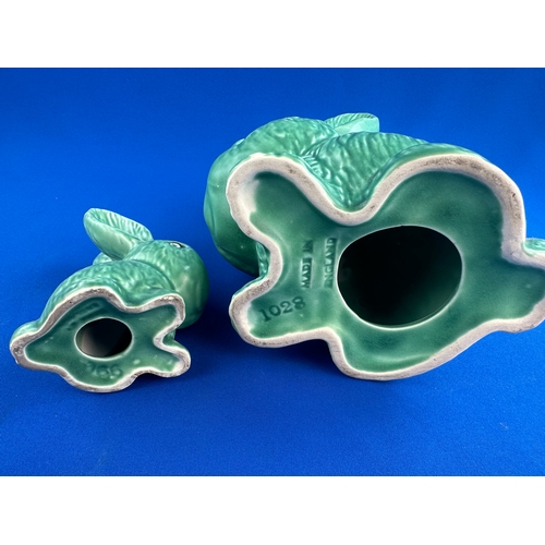 Two Sylvac Rabbits - One Large & One Small