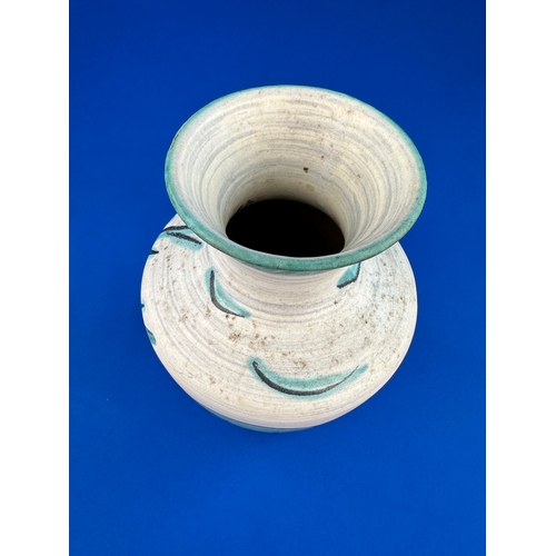 Mid-Century Mark Valcera Swiss Studio Pottery Vase depicting Stylised Horse