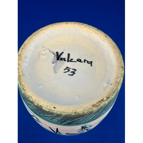 Mid-Century Mark Valcera Swiss Studio Pottery Vase depicting Stylised Horse