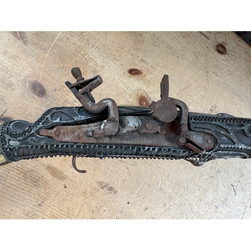 Ornate Vintage Ornamental Moroccan Style Flintlock Musket