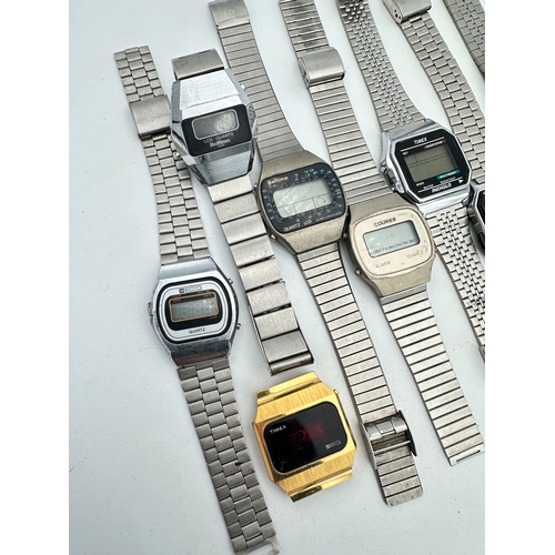 Group of 10 Vintage Digital Watches