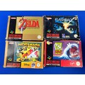 Four Boxed SNES Super Nintendo Entertainment System Games including ...