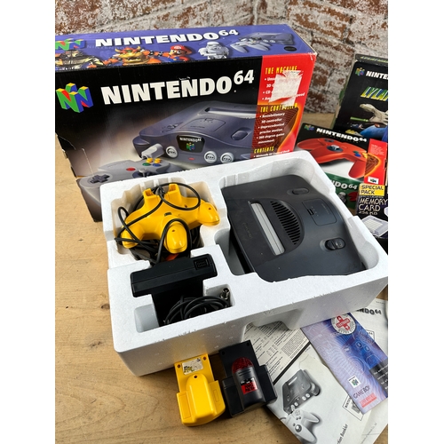 Boxed Nintendo 64 N64 Games Console with Accessories
