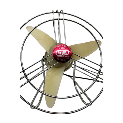 1960's Italian BJM Electric Table Fan (Running, no PAT test)