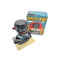 Vintage Jolly Man Plastic Money Box with Box