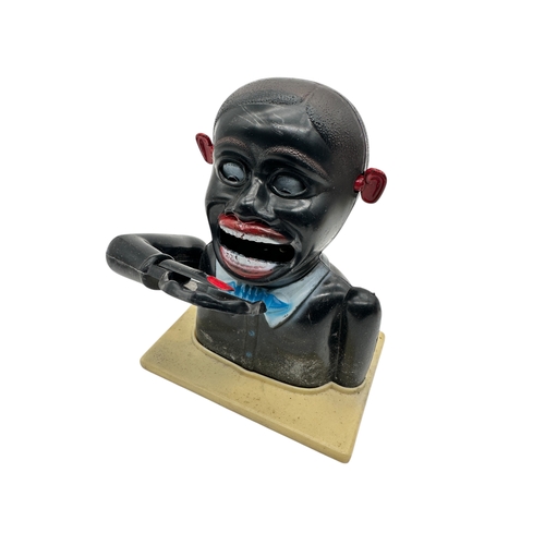 Vintage Jolly Man Plastic Money Box with Box