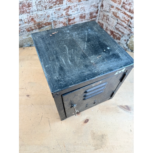 Small Metal Locker with Keys